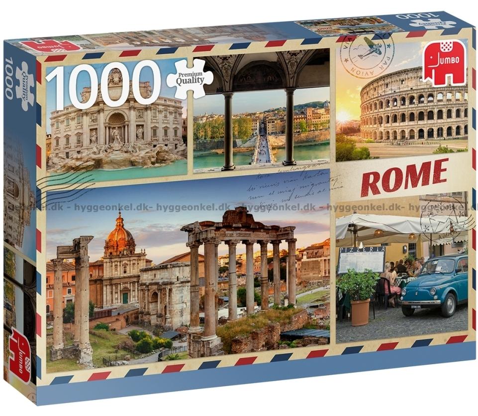 Vykort från Rom, 1000 bitar pussel, Jumbo - 18862 - 8710126188620
