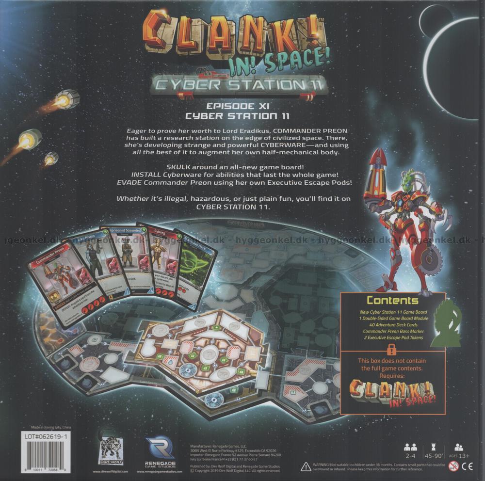 Dune Imperium Clank! In! Space! Cyber Station 11 Board Game Expansion ...