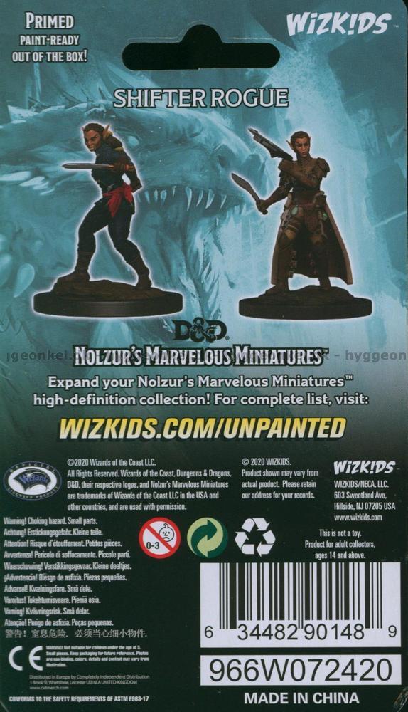 D&D: Nolzur's Marvelous Miniature - Shifter Rogue Female