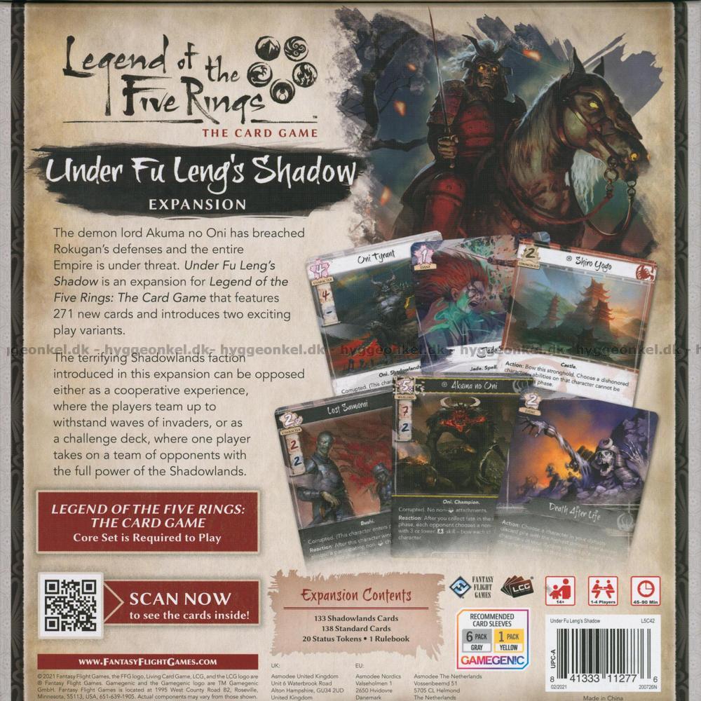 Legend of the Five Rings - The Card Game: Under Fu Leng's Shadow ...