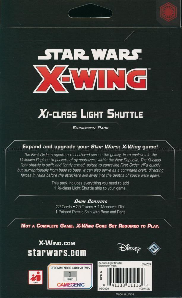 Star Wars X-Wing (2nd ed.): Xi-class Light Shuttle - 841333111168 UDGÅET!!!